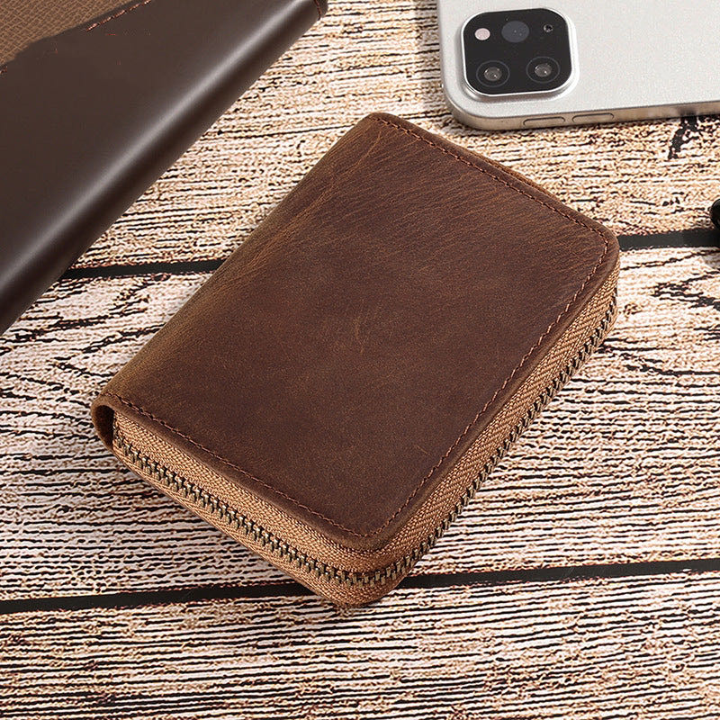 Genuine Leather RFID Wallet, Card Case TC044 | TOUCHANDCATCH NZ